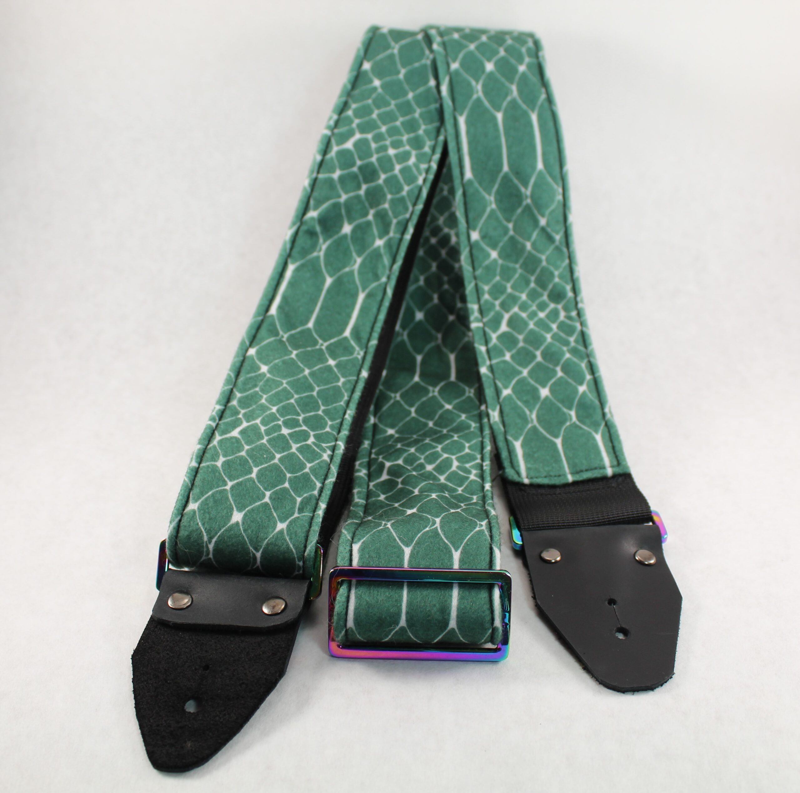 Snakeskin Style Guitar Strap: Custom, Quilted, Flannel, Adjustable ...
